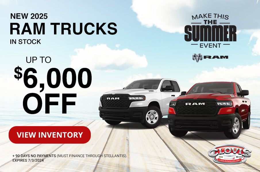 New CDJR Models for Sale at Dealer in Clovis, CA